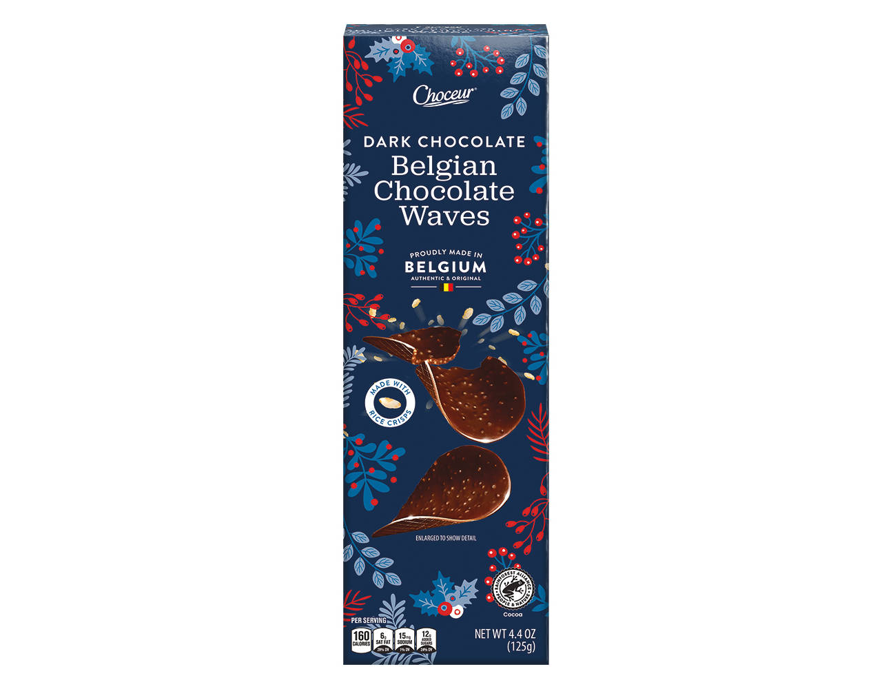 Choceur Dark Chocolate Waves, 4.4 oz